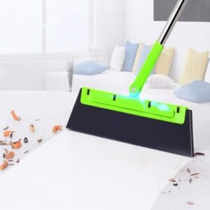 180 ° magic broom sweeper with long handle, multifunctional silicone broom dust pet hair quick removal, adjustable household cleaning tool for bathroom window floor