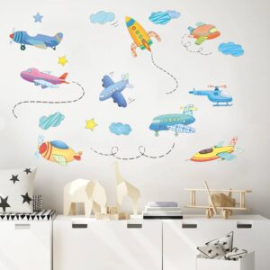 airplane wall decals plane wall stickers for bedroom wall art mural for living room kids room wall decor