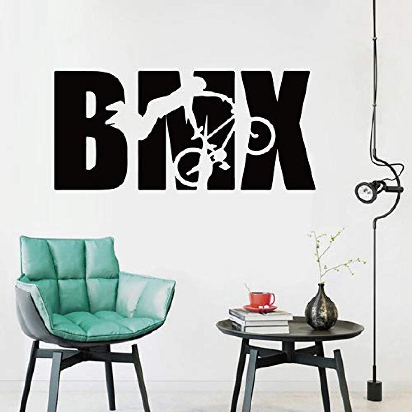 Wall Decal Extreme Sports Stickers BMX Bike Biker Wall Decor Boys Room Bike Boys Room Decor Bicycle Wall Art Decal 22" x 14"