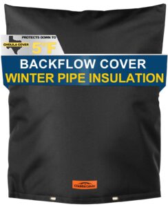 backflow preventer cover insulated with thicker 7 layers fabric, 16"w x 20"h backflow cover with aluminum foil layer for winter pipe freeze protection, backflow insulation cover, by cholila cover