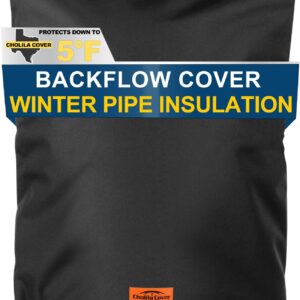 Backflow Preventer Cover Insulated with Thicker 7 Layers Fabric, 16"W x 20"H Backflow Cover with Aluminum Foil Layer for Winter Pipe Freeze Protection, Backflow Insulation Cover, by Cholila Cover