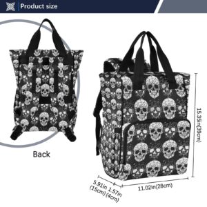 ALAZA Diaper Bag Backpack for Baby Nappy Changing Bags Multifunction Gothic Skull(1) Travel Back Pack(226te5e)