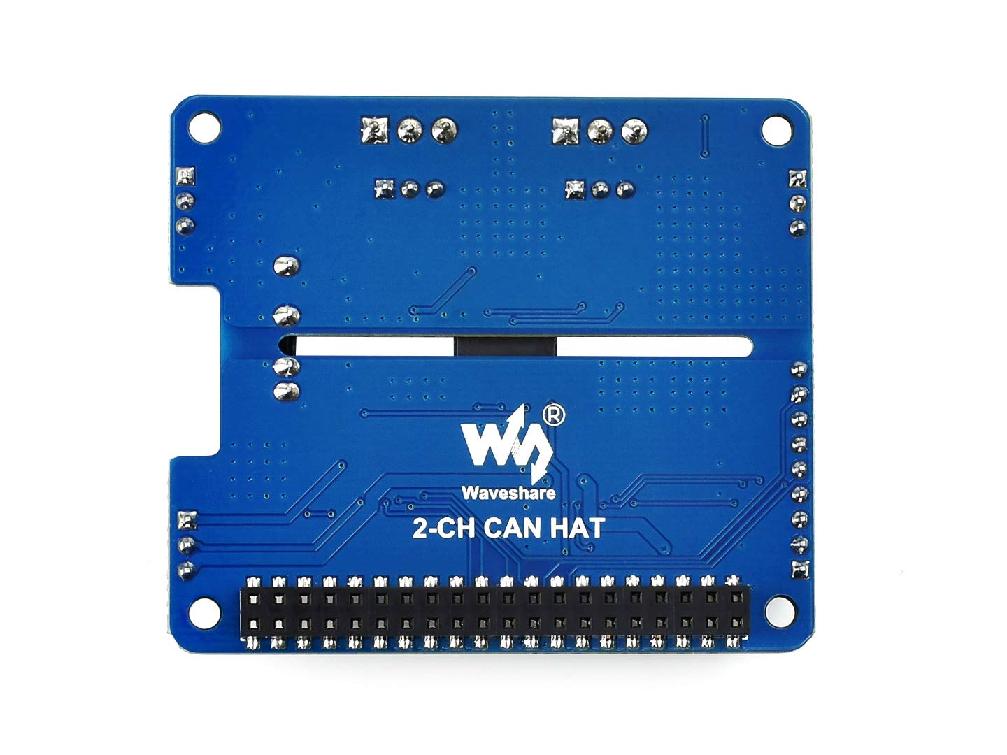 Waveshare Isolated CAN Expansion Board 2 Channel Compatible with Raspberry Pi 4B/3B+/3B etc. Series Boards