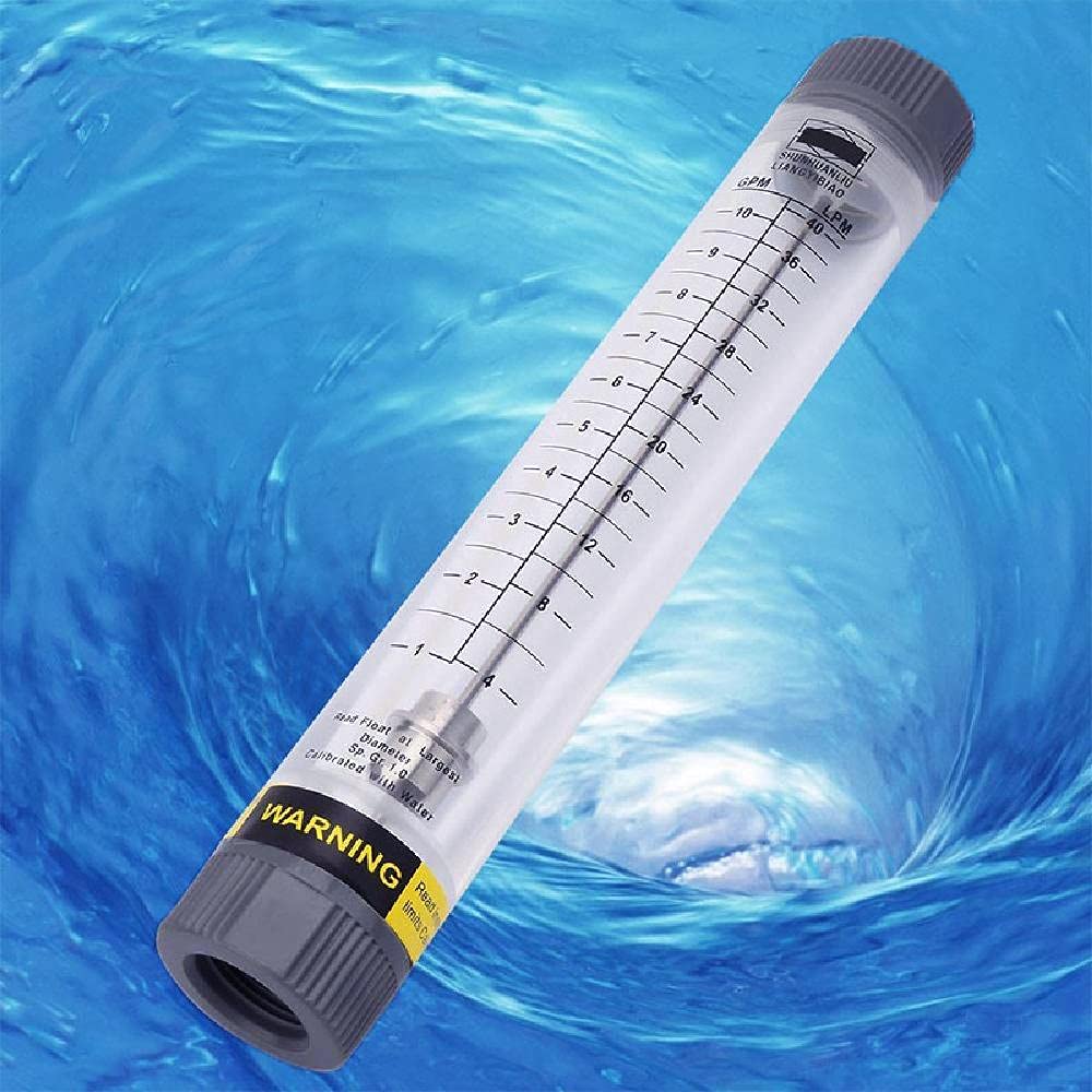 LZM-20G Water Liquid Flowmeter Tube Type 3/4" Female 1.5-15 GPM & 5-55 LPM