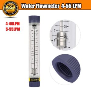 LZM-20G Water Liquid Flowmeter Tube Type 3/4" Female 1.5-15 GPM & 5-55 LPM