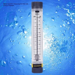 LZM-20G Water Liquid Flowmeter Tube Type 3/4" Female 1.5-15 GPM & 5-55 LPM