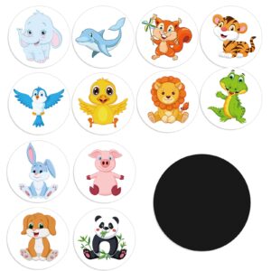 geyee 24 pcs potty training stickers potty stickers reusable potty training reveal stickers potty training seat stickers color changing sticker toilet targets(animal)