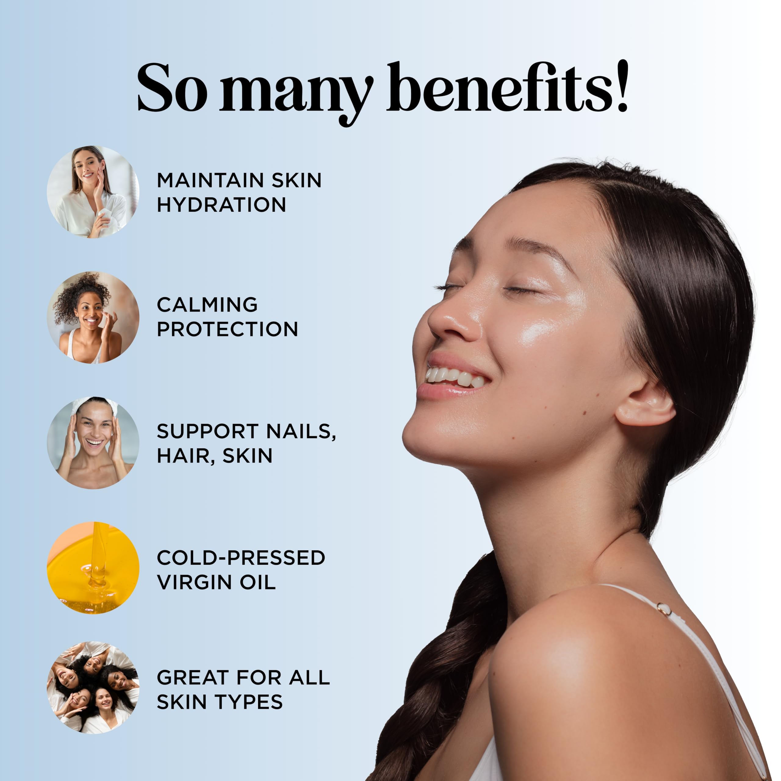 Organic Moringa Oil for Hair and Skin - Cold Pressed Virgin Unrefined Natural Pure USDA Organic Hair Oil for Dry Damaged Hair and Ultra Hydrating Face Oil - Carrier Oil for Essential Oils Mixing