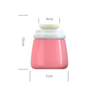 CoaGu Compact Powder Case - Includes Powder Puff - Ideal for Body Dusting - Perfect for Baby & Mom Use - Pink Color