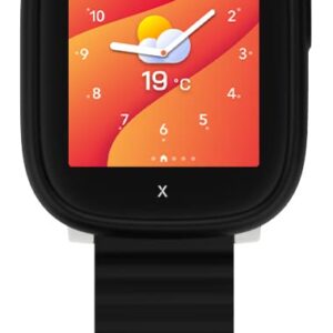 XPLORA X6 Play - Watch Phone for Children (4G) - Calls, Messages, Kids School Mode, SOS Function, GPS Location, Camera and Pedometer – (Subscription Required) (Black)