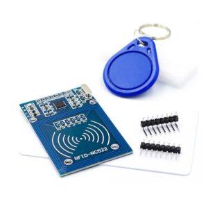 WWZMDiB 2 Pcs MFRC522 RFID Kit for Arduino Raspberry Pi（RC522 IC Card Sensor Module + S50 Blank Card + Key Ring + Jumper Wires）