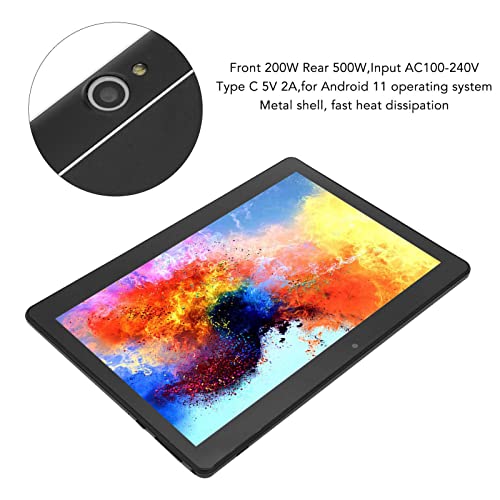 PUSOKEI 10in Tablet for Android 11,Dual Cards Dual Standby 2GB 32GB 1960x1080 IPS HD 3G Calling Tablet,Dual Camera & MT6592 Octa Core CPU for Study Game(us)