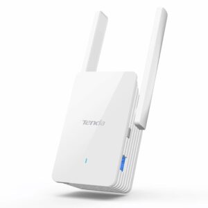 tenda wifi 6 extender, ax3000 dual band wifi extender signal booster with gigabit ethernet port, home internet extender wifi booster, ap mode, wps easy setup(a33)