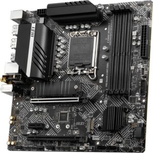 MSI PRO B660M-A WiFi ProSeries Motherboard (mATX, 12th Gen Intel Core, LGA 1700 Socket, DDR5, PCIe 4, 2.5G LAN, M.2 Slots, Wi-Fi 6)