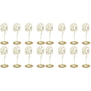 16 pcs wire holders memo holder paper clips wedding supplies table number holders