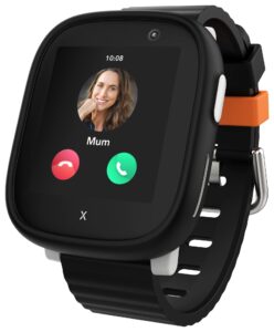 xplora x6 play - watch phone for children (4g) - calls, messages, kids school mode, sos function, gps location, camera and pedometer – (subscription required) (black)