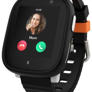 XPLORA X6 Play - Watch Phone for Children (4G) - Calls, Messages, Kids School Mode, SOS Function, GPS Location, Camera and Pedometer – (Subscription Required) (Black)