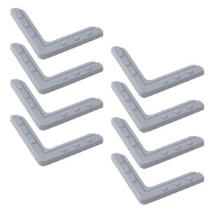 safety corner protectors guards,mcredy 8 pcs edge bumpers l,furniture edge corner guard for baby,kids,furniture,cabinet,glass,coffee table,grey