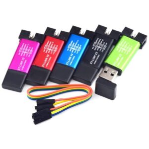 wwzmdib st-link v2 emulator downloader programmer support stm32 swd and stm8 swim (random color) (1pcs(random color))