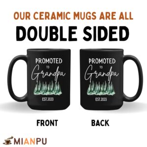 MIANPU Promoted To Grandparents 2023, Grandma And Grandpa Announcement Gifts, Pregnancy Announcement For Grandparents, Grandparent Mug Set, Grandparents Baby Announcement, 15oz