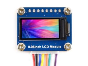 waveshare general 0.96inch lcd display module compatible with raspberry pi 4b/ 3b+ 160x80 resolution ips screen with embedded controller communicating via spi interface