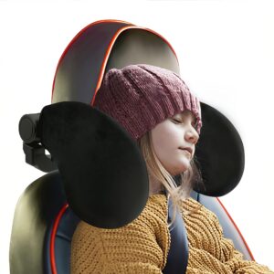 upgrade car pillow adjustable car seat head neck seat headrest for kids,car head rest 360 degree adjustable design u-shaped car sleeping pillow travel sleeping headrest