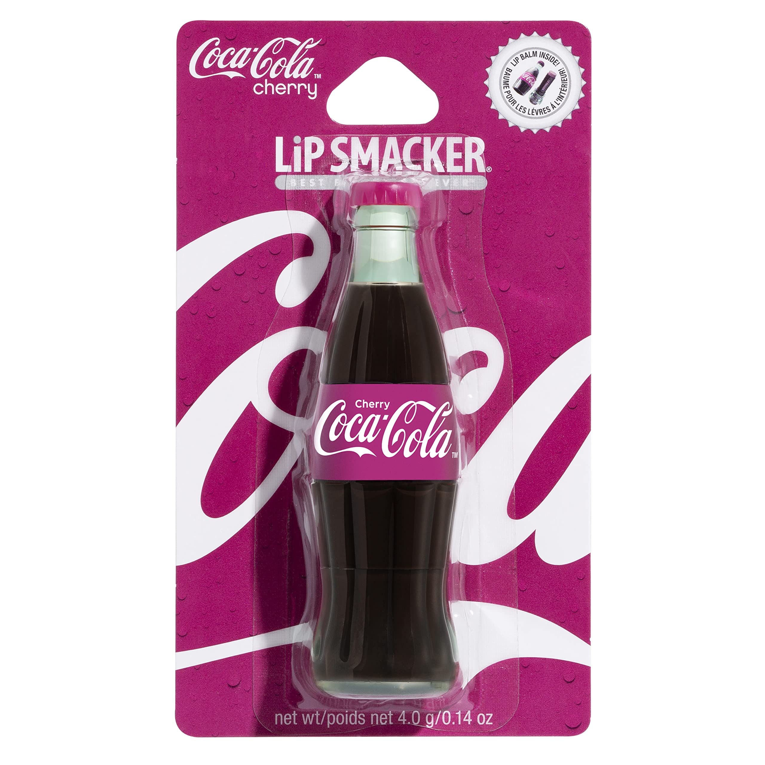 Lip Smacker Coca Cola Collection Lip Balm, Flavored Moisturizing, Smoothing Soft Shine, Hydrating & Protecting Fun Tasty Flavors, Cruelty-Free & Vegan - Holiday Classic Cherry Coke