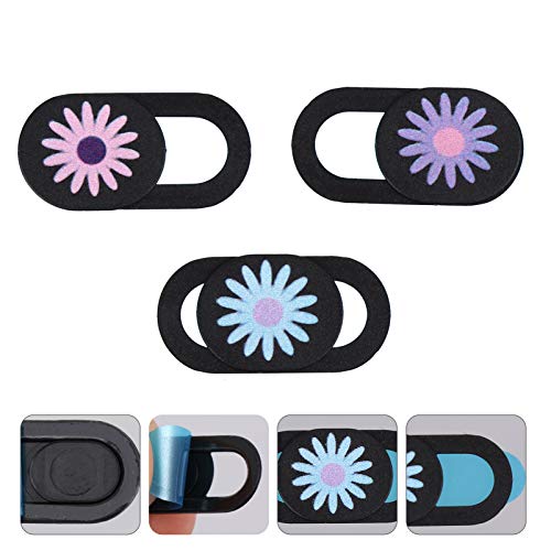 SOLUSTRE Smartphones 3pcs Printed for Webcam Lens Covers Blocker Decoration Laptop Protecting Compatible Style Tablet Throbbing Camera Thin Your Computer Cartoon Tablet para Niños Tablet para Niños