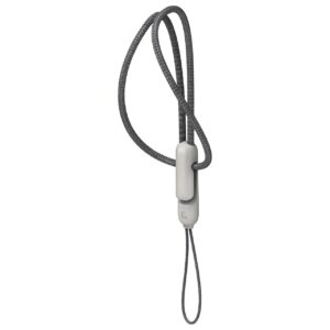 incase airpod lanyard - wrist strap lanyard for airpods pro (2nd generation) - lanyard accessories with integrated cord clip & simple design, gray/light gray (3.46 x 2.95 x 1.18 in.)