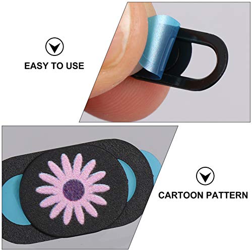 SOLUSTRE Smartphones 3pcs Printed for Webcam Lens Covers Blocker Decoration Laptop Protecting Compatible Style Tablet Throbbing Camera Thin Your Computer Cartoon Tablet para Niños Tablet para Niños