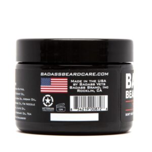 Badass Beard Care Beard Butter For Men - THE VIKING, 3 oz - Made of Natural Ingrediens for Healthy, Soften and Itchness Free Beard and Mustache