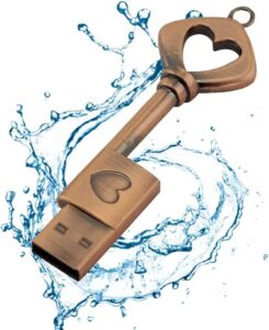 128gb usb 2.0 flash drive metal heart key ring shape waterproof keychain usb pen drive memory stick thumb drives pendrive