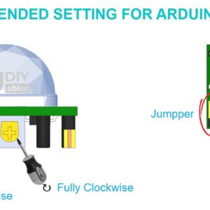 DIYables 2pcs HC-SR501 Infrared PIR Motion Sensor for Arduino, ESP32, ESP8266, Raspberry Pi