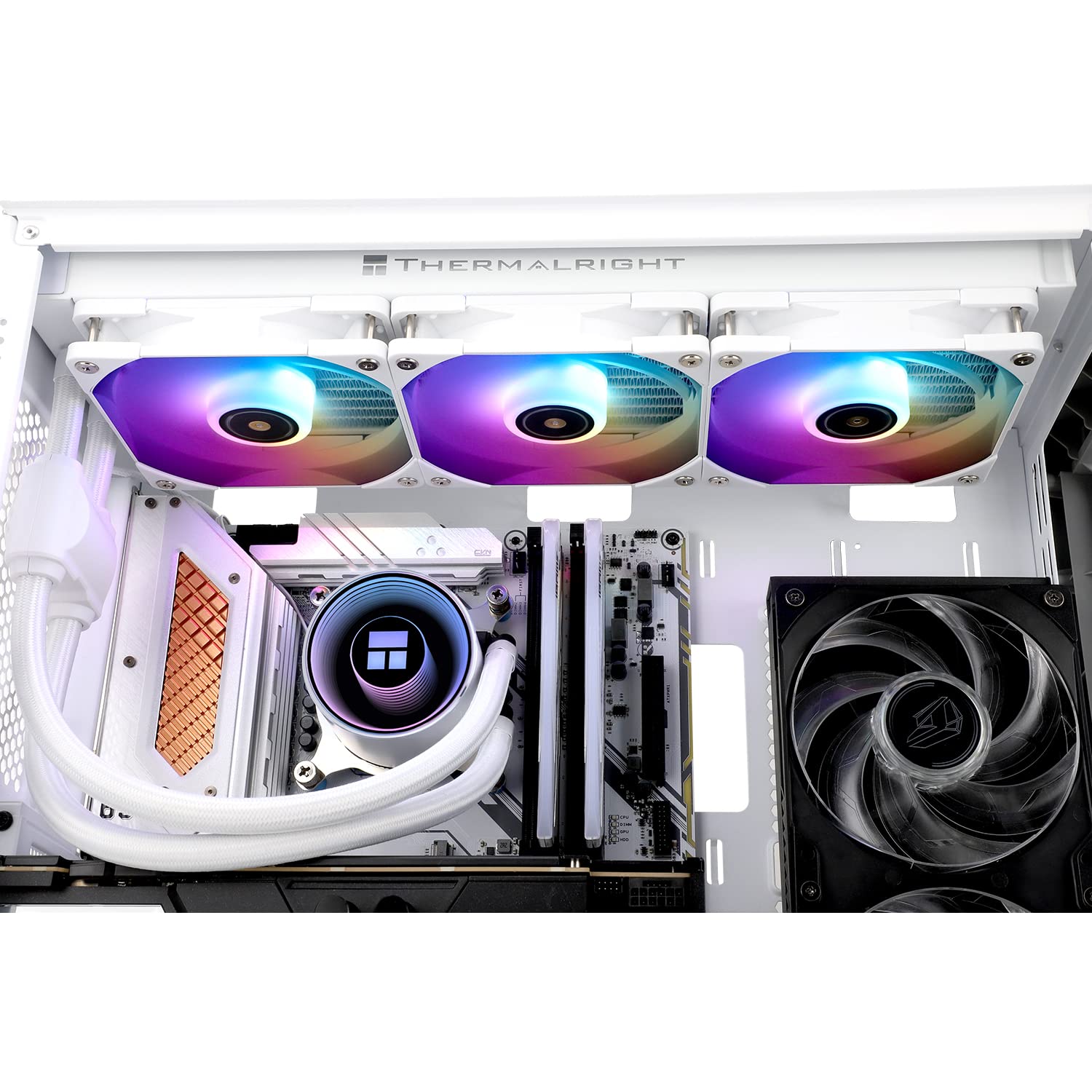 Thermalright Frozen Notte 360 White ARGB Water Cooling CPU Cooler, 360 White CPU Cooler Specifications, 3×120mm PWM Fans, S-FDB V2 Bearings, Suitable for AMD/AM4/AM5, Intel 1700/1150/1151/1200/2011