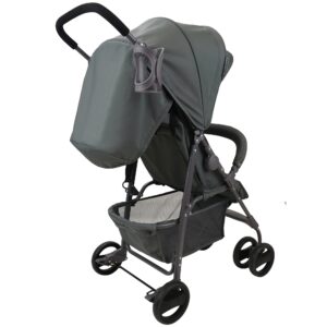 509 Crew Shopee: Kids Lightweight Stroller with Extra-Large Canopy - Storage Basket, Front Swivel Wheels, Ergonomic Handle, Cup Holder & Reclinable Back Rest, Ages 6-36 Months