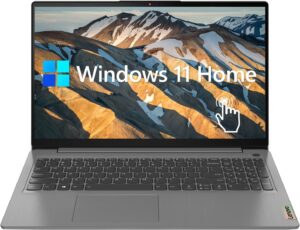 lenovo ideapad 3 laptop holiday deals, 15.6" fhd touchscreen, intel core i3-1115g4, 24gb ram, 1tb ssd, hdmi, webcam, wi-fi 6, sd card reader, windows 11 home, grey