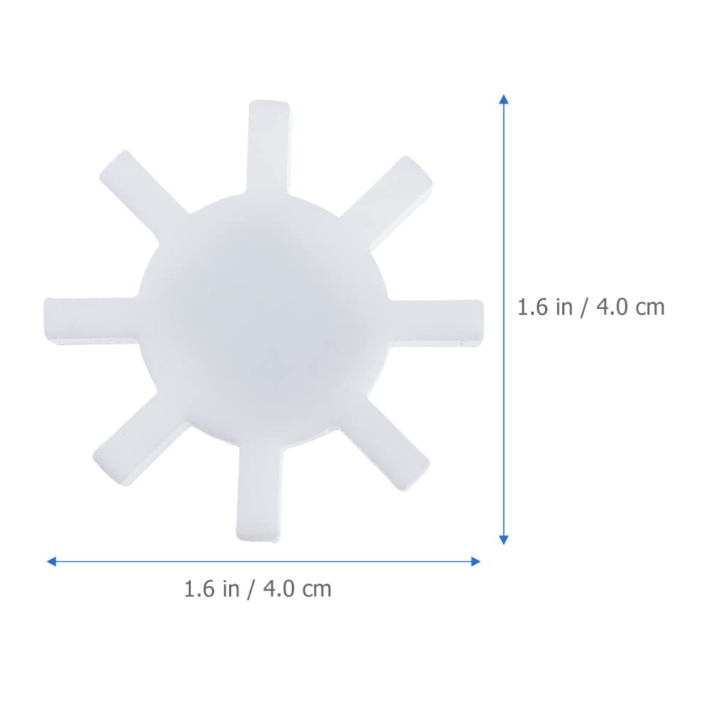 ULTECHNOVO Cross Type Stir Bar 2pcs Stirring Bar Stir Plate Bar Mixer Stir Gear Shape Stir Bar Laboratory Bar Stir Bar Gear Shape Gear Mixer Stir PTFE White Magnet Magnetic Retriever