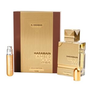 al haramain amber oud - gold edition extreme - perfume for women - amber woody fragrance with notes of bergamot, melon, and musk - 3.4 oz edp spray