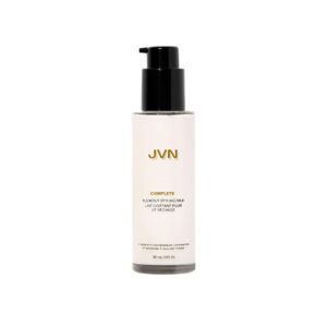 jvn complete blowout styling milk heat protector cream, anti-humidity, smooths protects, 3 fluid ounces