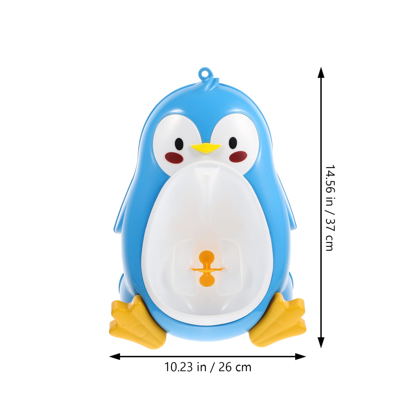 Potty Training Urinal Penguin Kids Potty Pee Urine Children Standing Urinal Potty Trainer Wall Hanging Boy Bathroom Toilet Portable Urinal for Home Nursery Kindergarten Blue