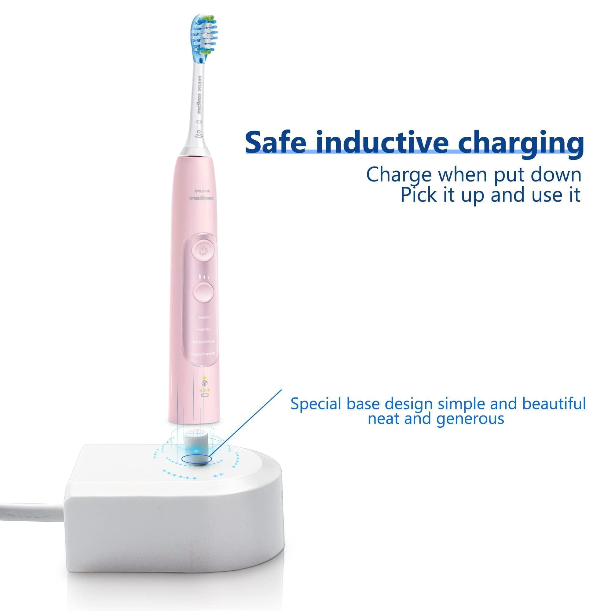 BXIZXD Electric Toothbrush Charger Replacement HX6100 Charging Base for Philips Sonicare Toothbrush Electric Flosser, Philips Sonicare HX3000/HX6000/HX8000/HX9000 Series - 3.3FT