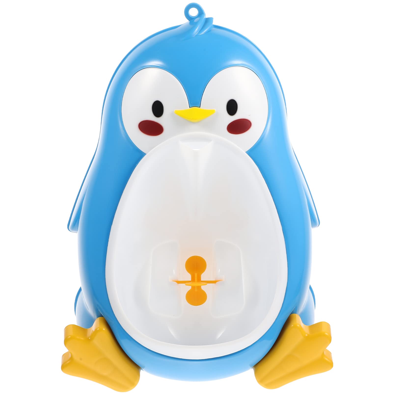 Potty Training Urinal Penguin Kids Potty Pee Urine Children Standing Urinal Potty Trainer Wall Hanging Boy Bathroom Toilet Portable Urinal for Home Nursery Kindergarten Blue