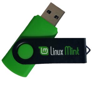 linux builder learn how to use, mint cinnamon 21 bootable 8gb usb flash drive - includes boot repair and install guide