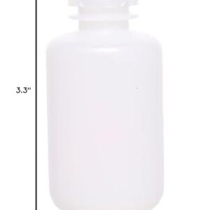 EISCO Reagent Bottle, 60mL - Narrow Mouth with Screw Cap - HDPE