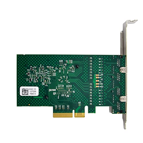 Quad-Port PCIe Gigabit Ethernet Server Adapter with NetXtreme® BCM5719 Chipset PCI Express 1000M Network LAN Card for Windows Server Linux Ubuntu VMware (BCM5719-4P)