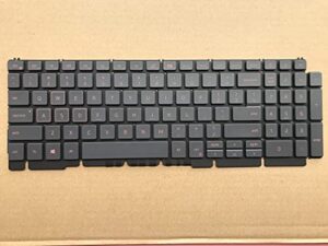 original new for dell g15 5520 15.6 inch gaming laptop keyboard red backlit us