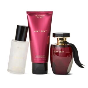 Victoria's Secret Very Sexy 3 Piece Luxe Fragrance Gift Set: 1.7 oz. Eau de Parfum, Travel Lotion, & Candle