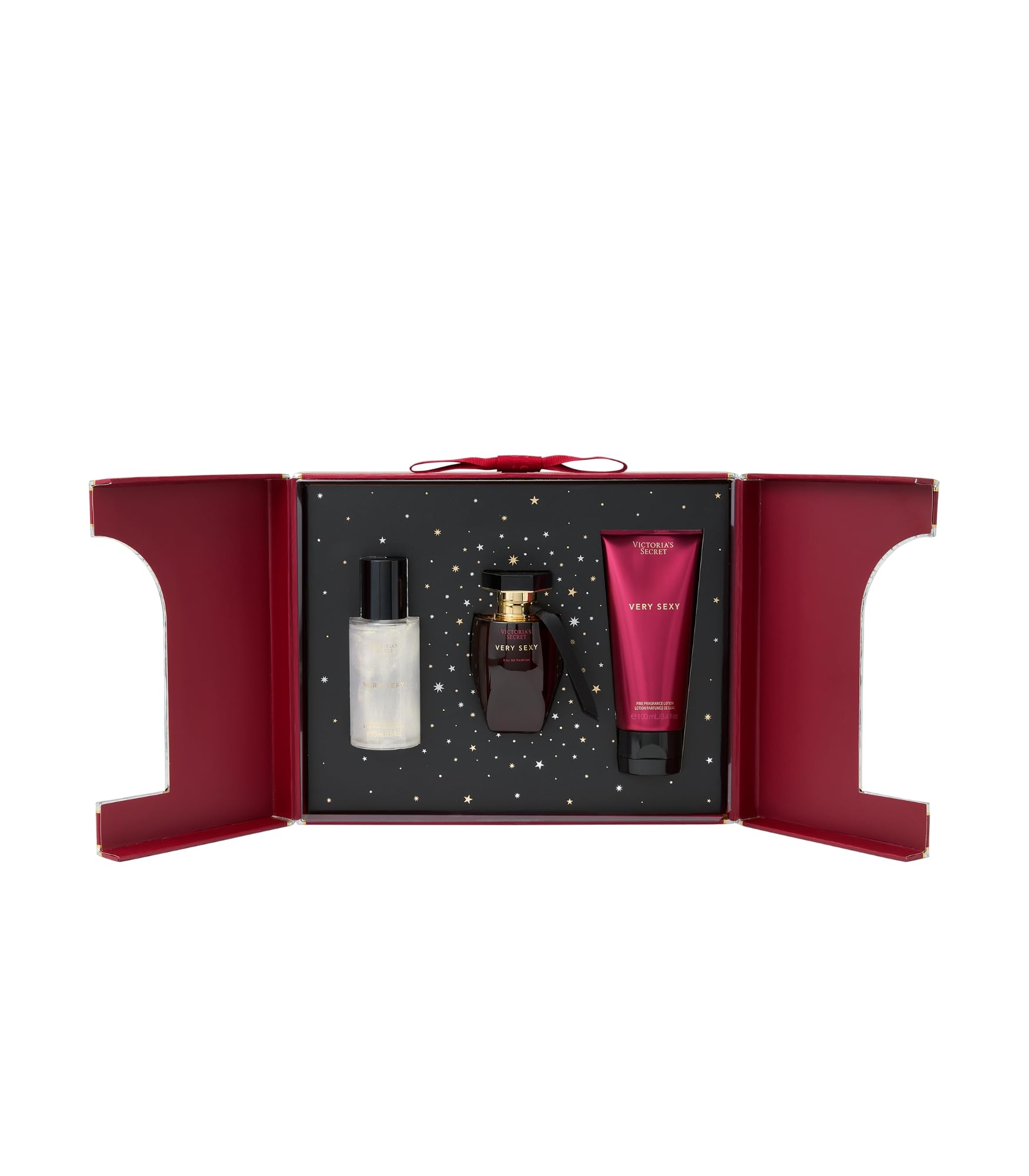 Victoria's Secret Very Sexy 3 Piece Luxe Fragrance Gift Set: 1.7 oz. Eau de Parfum, Travel Lotion, & Candle