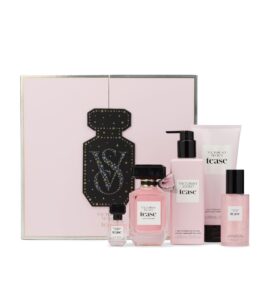 victoria's secret tease ultimate fragrance 5 piece gift set: 3.4oz eau de parfum, mini eau de parfum, candle, lotion & wash