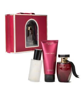 victoria's secret very sexy 3 piece luxe fragrance gift set: 1.7 oz. eau de parfum, travel lotion, & candle